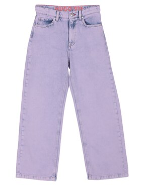Jeans straight HUGO deslavado para niña